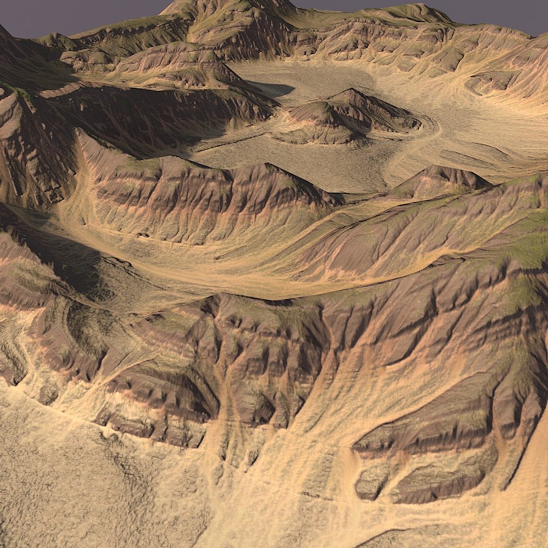 Mountain Maps Terrain 3d Model