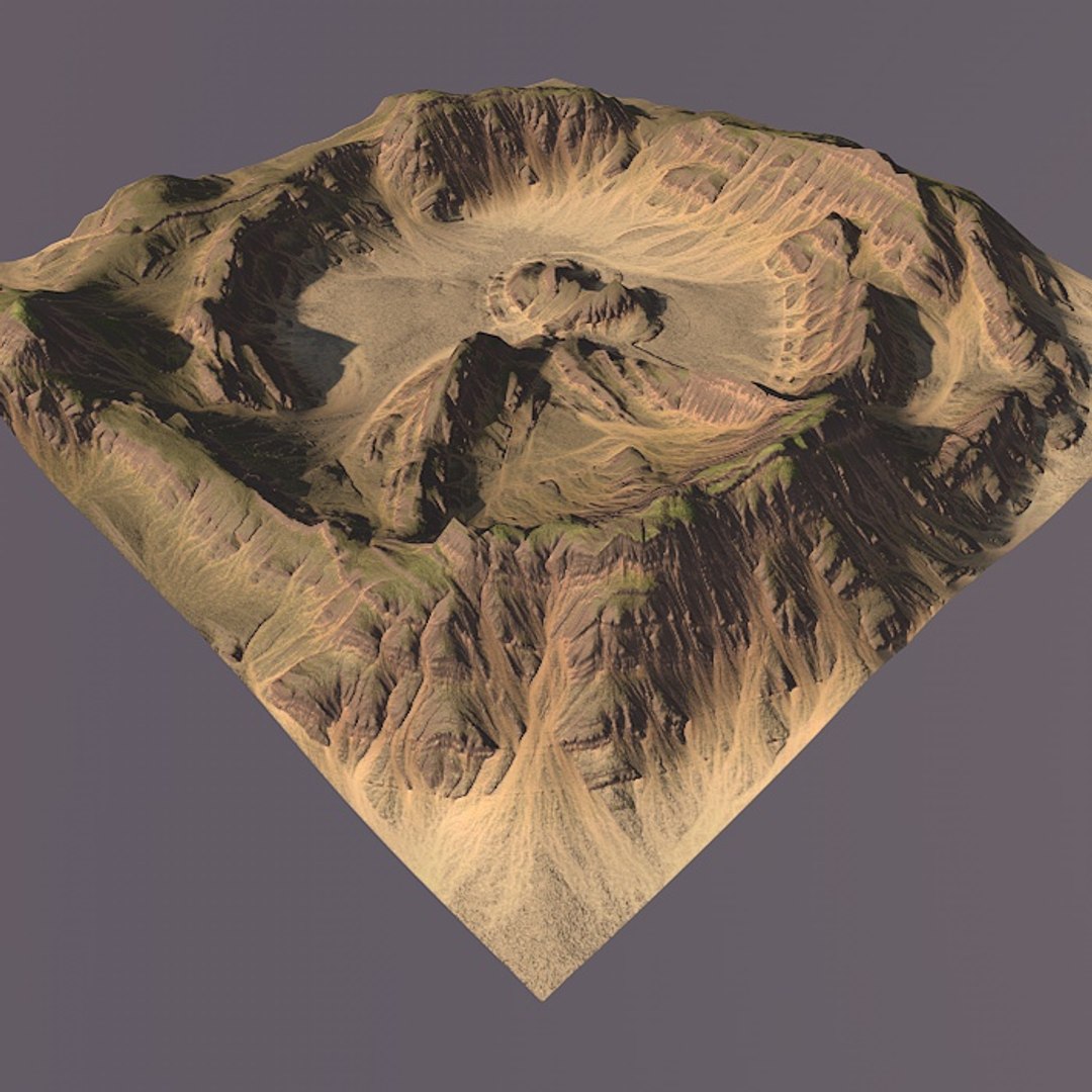Mountain Maps Terrain 3d Model