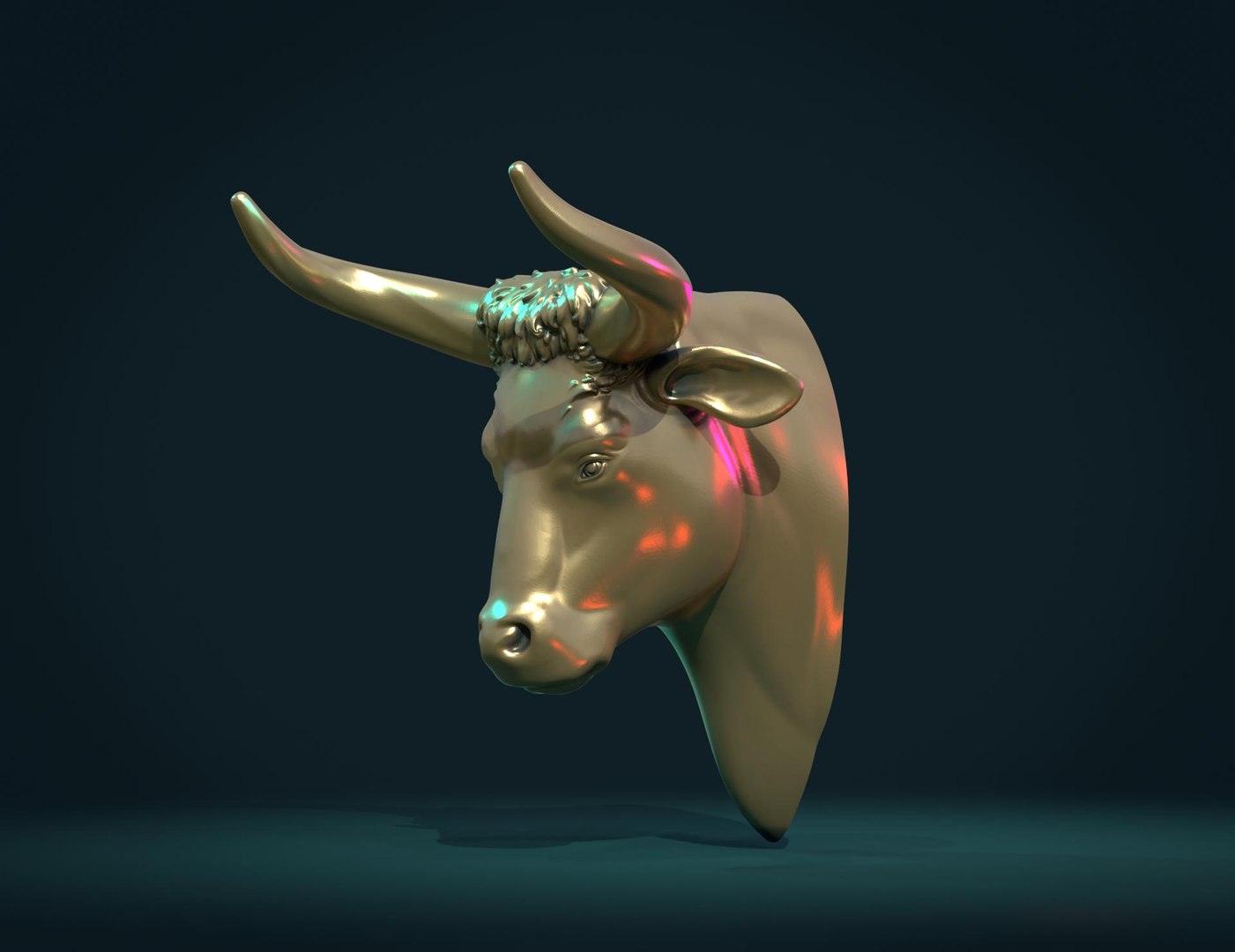 Bull head 3D model - TurboSquid 1687797