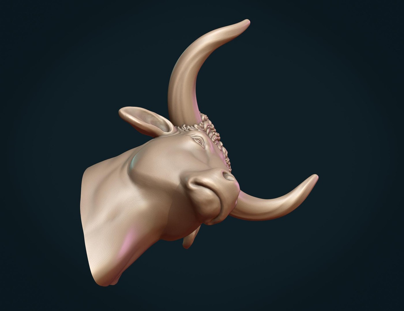 Bull head 3D model - TurboSquid 1687797