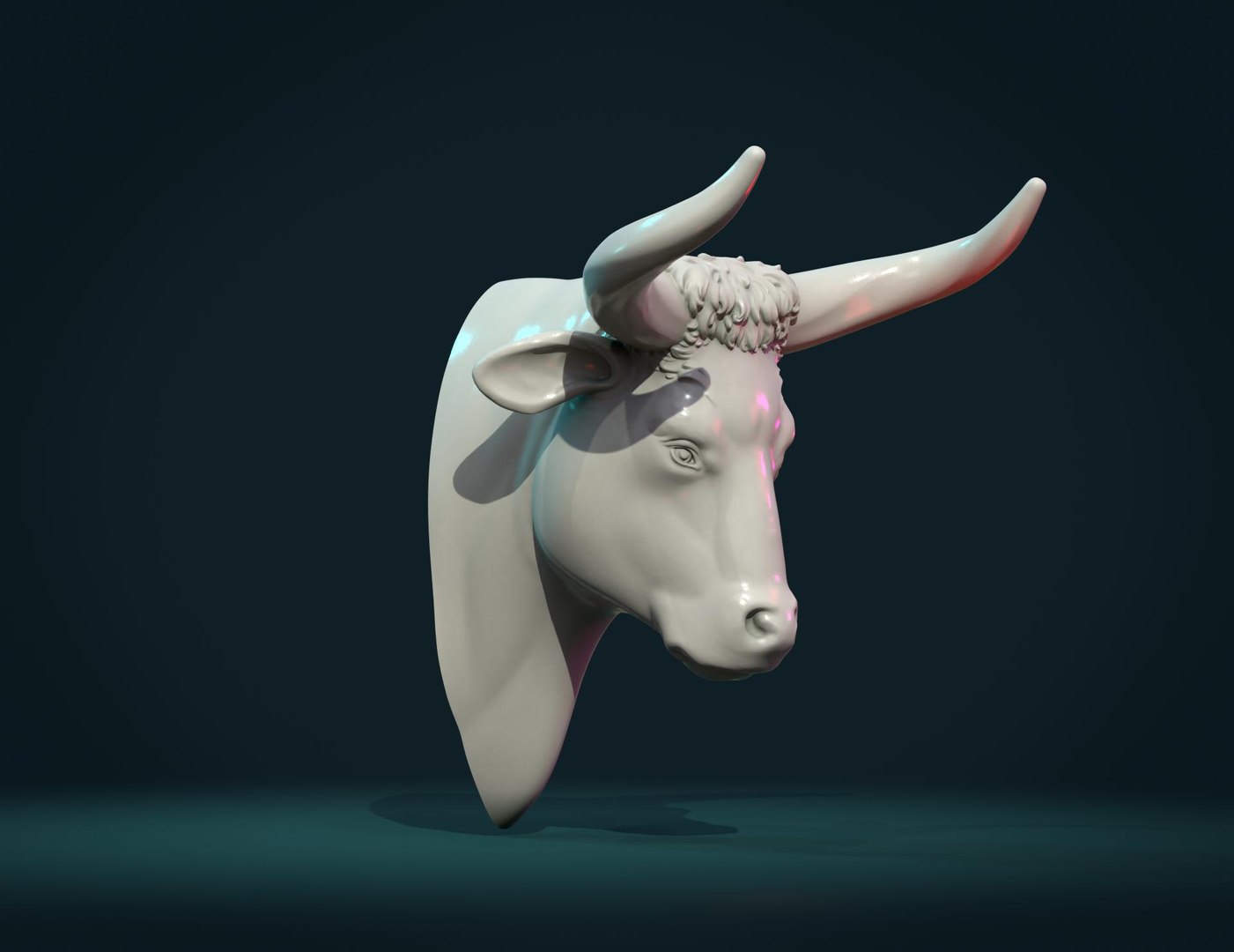 Bull head 3D model - TurboSquid 1687797