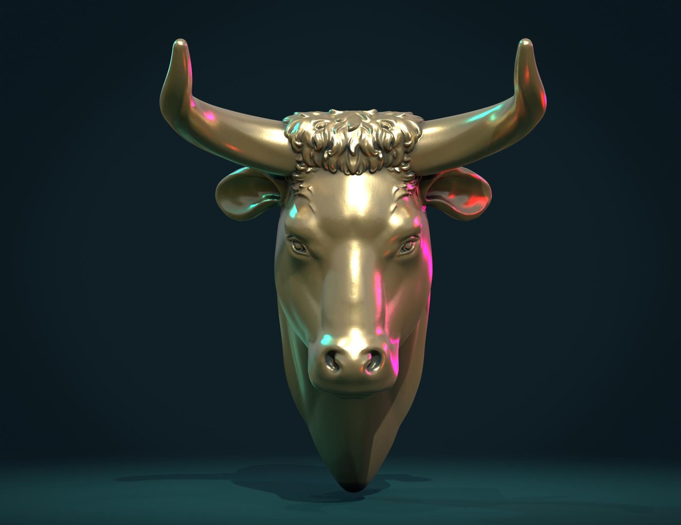 Bull head 3D model - TurboSquid 1687797
