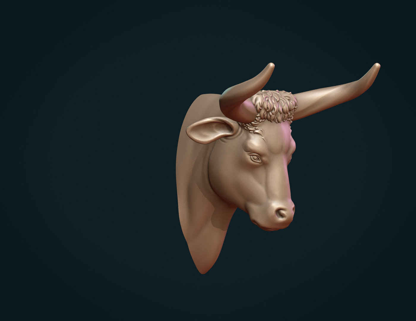 Bull head 3D model - TurboSquid 1687797