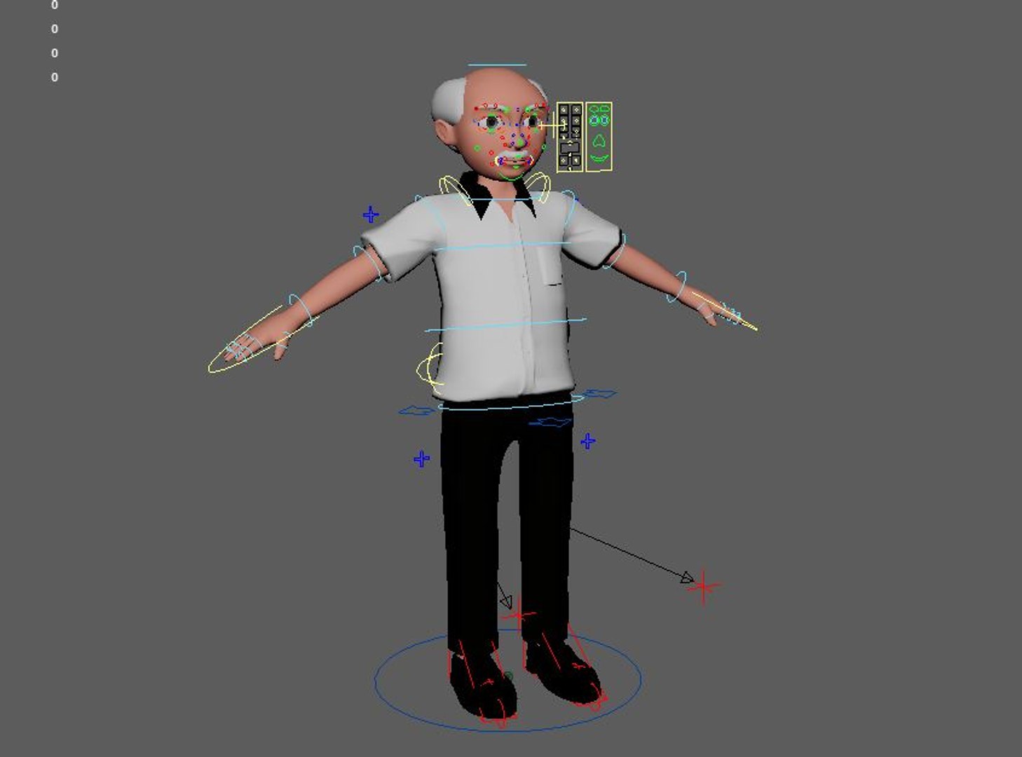 3D Old man Rigging model - TurboSquid 2022881