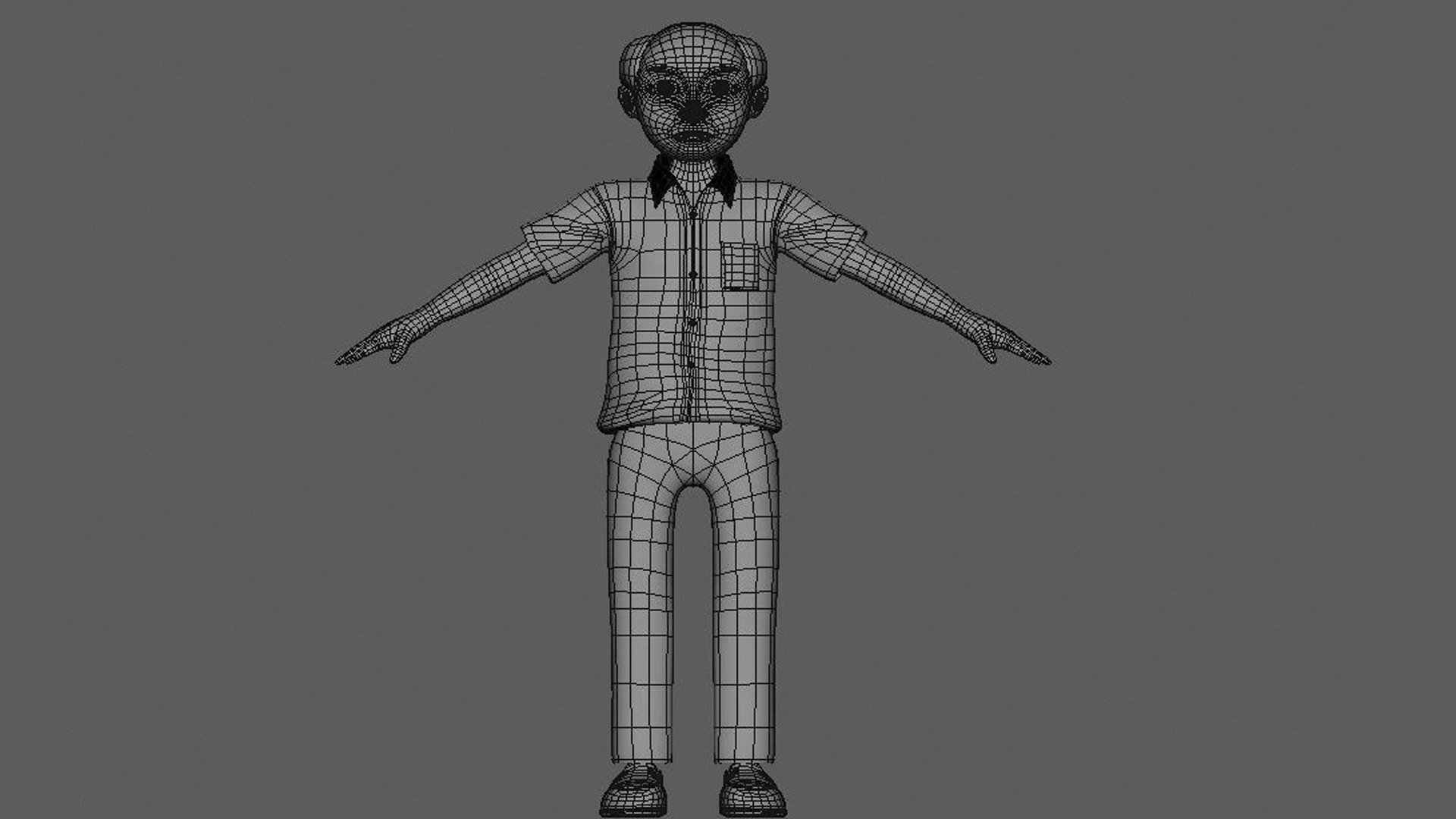 3D Old man Rigging model - TurboSquid 2022881