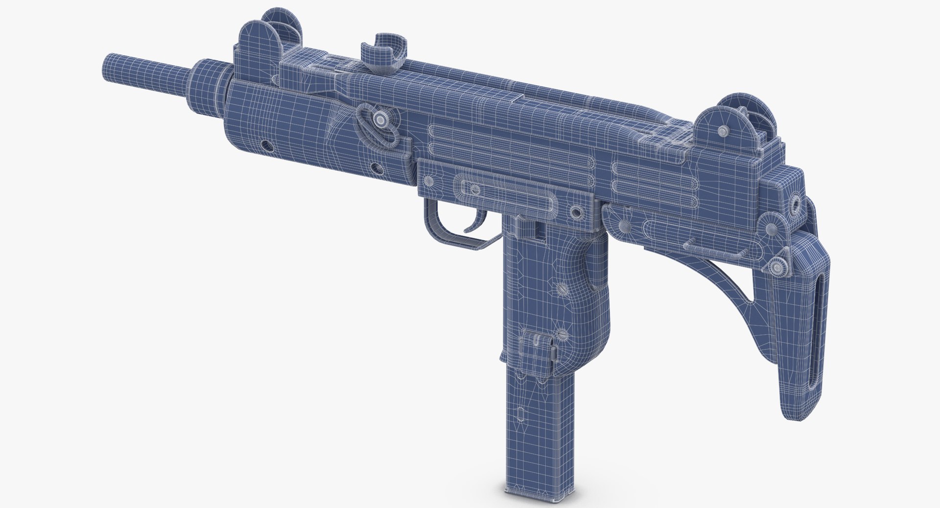 Submachine Gun Uzi Model - TurboSquid 1370531