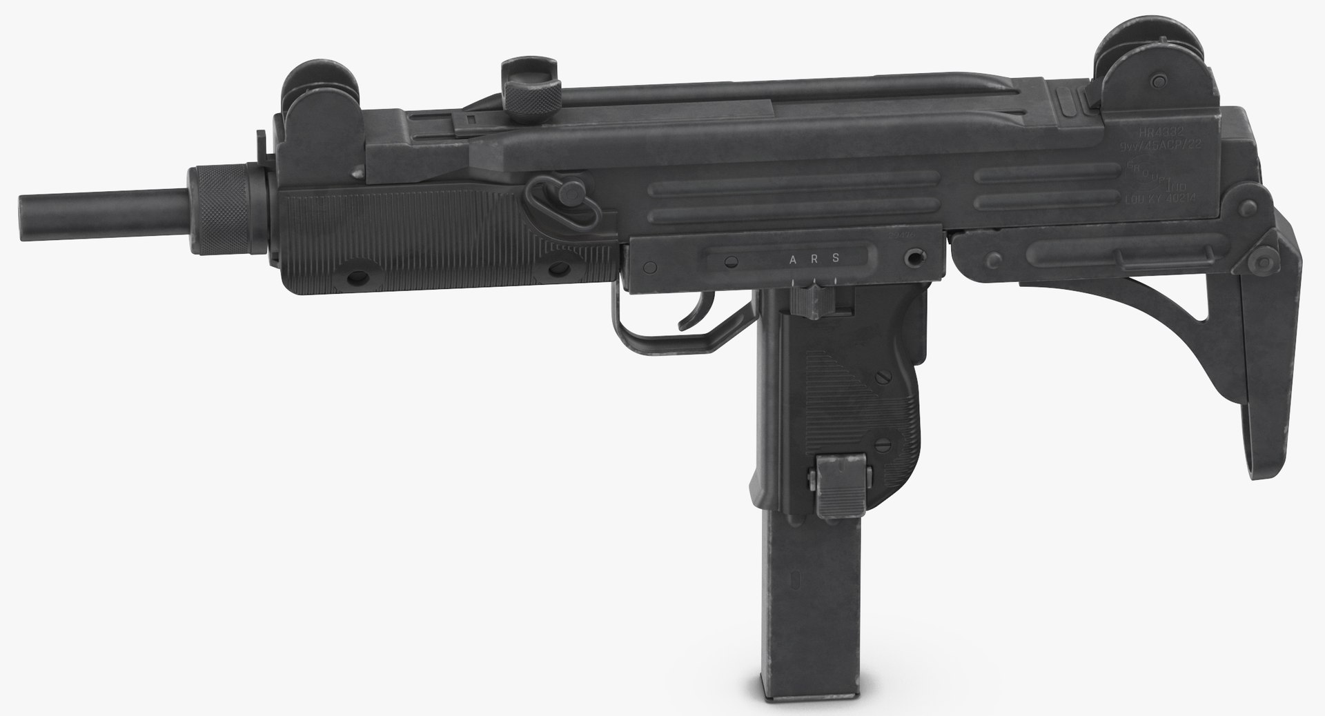Submachine Gun Uzi Model - TurboSquid 1370531