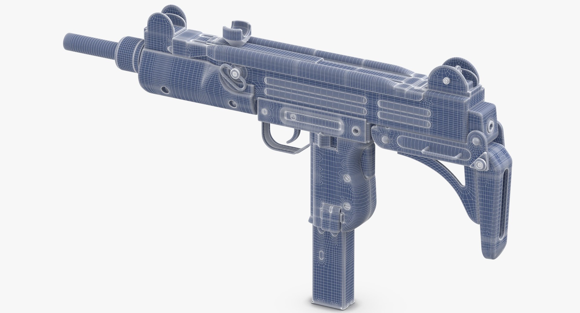 Submachine Gun Uzi Model - TurboSquid 1370531