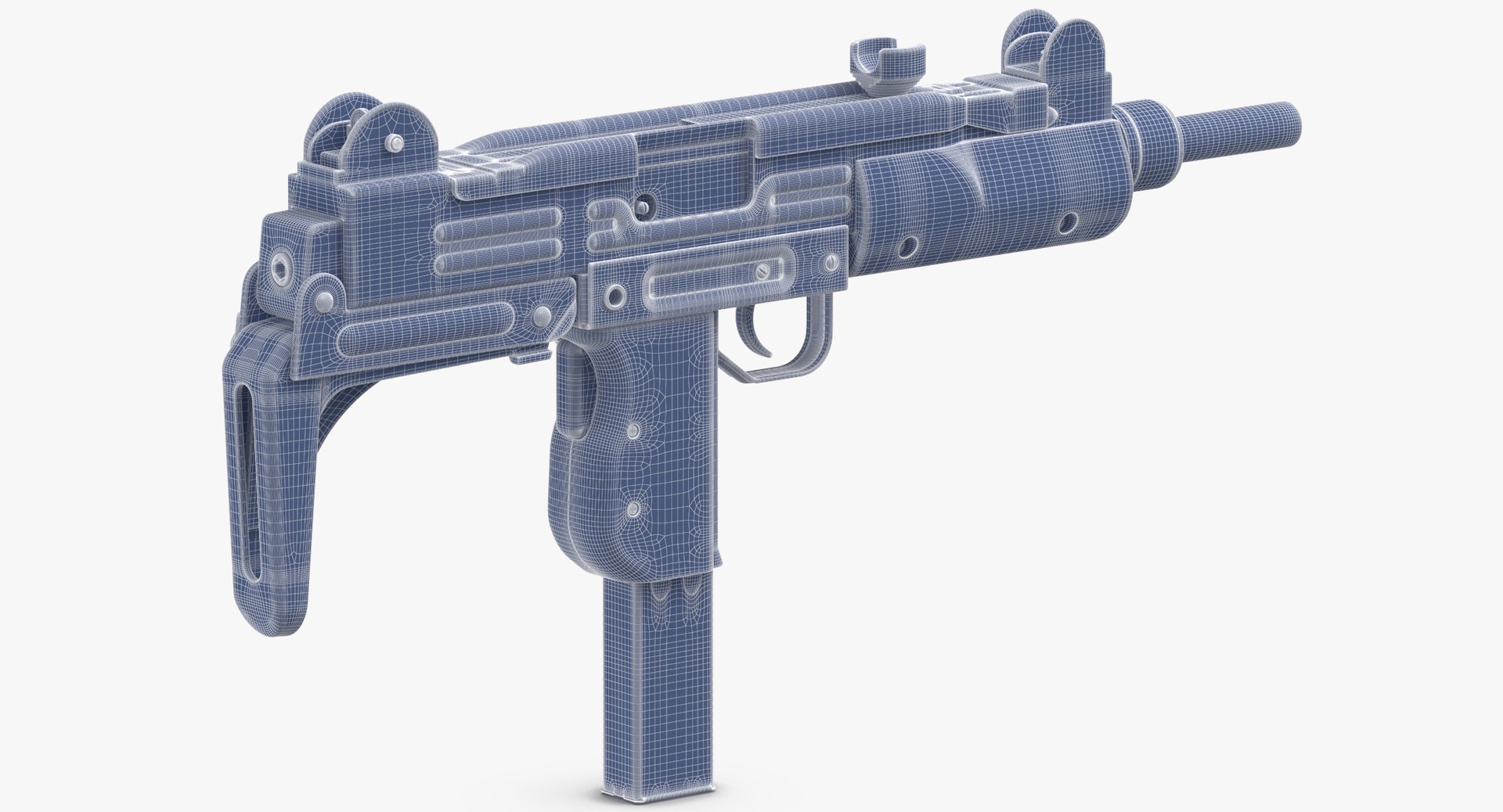 Submachine Gun Uzi Model - TurboSquid 1370531