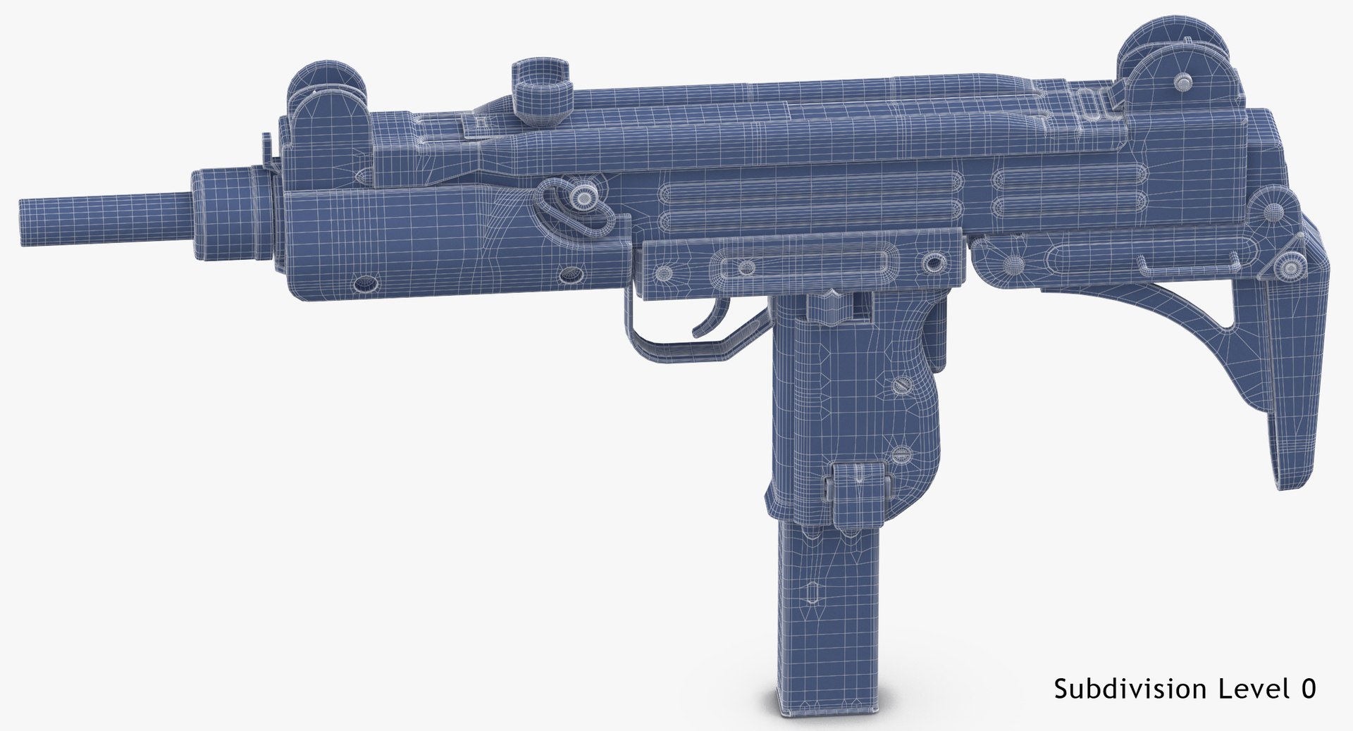 Submachine Gun Uzi Model - TurboSquid 1370531
