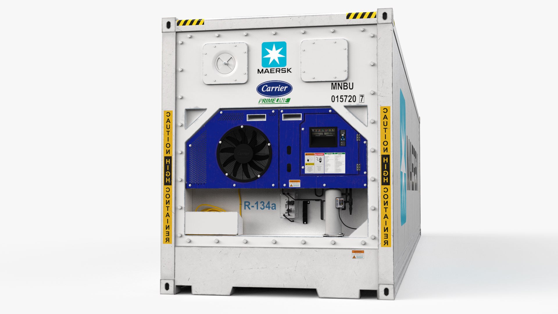 3D 40feet MAERSK Container Reefer CARRIER - TurboSquid 2147439