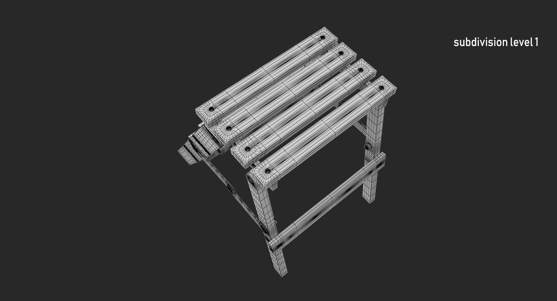 Step Ladder Wooden 3D Model - TurboSquid 1415817