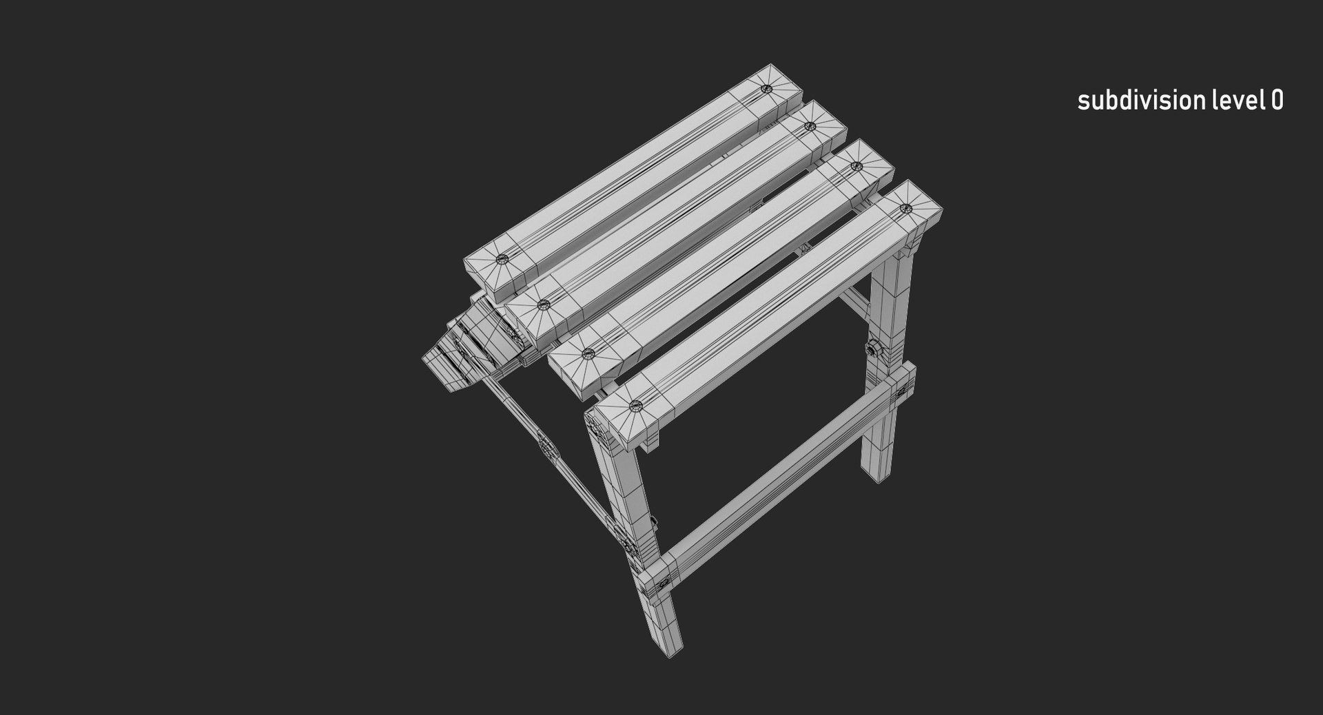 Step Ladder Wooden 3D Model - TurboSquid 1415817