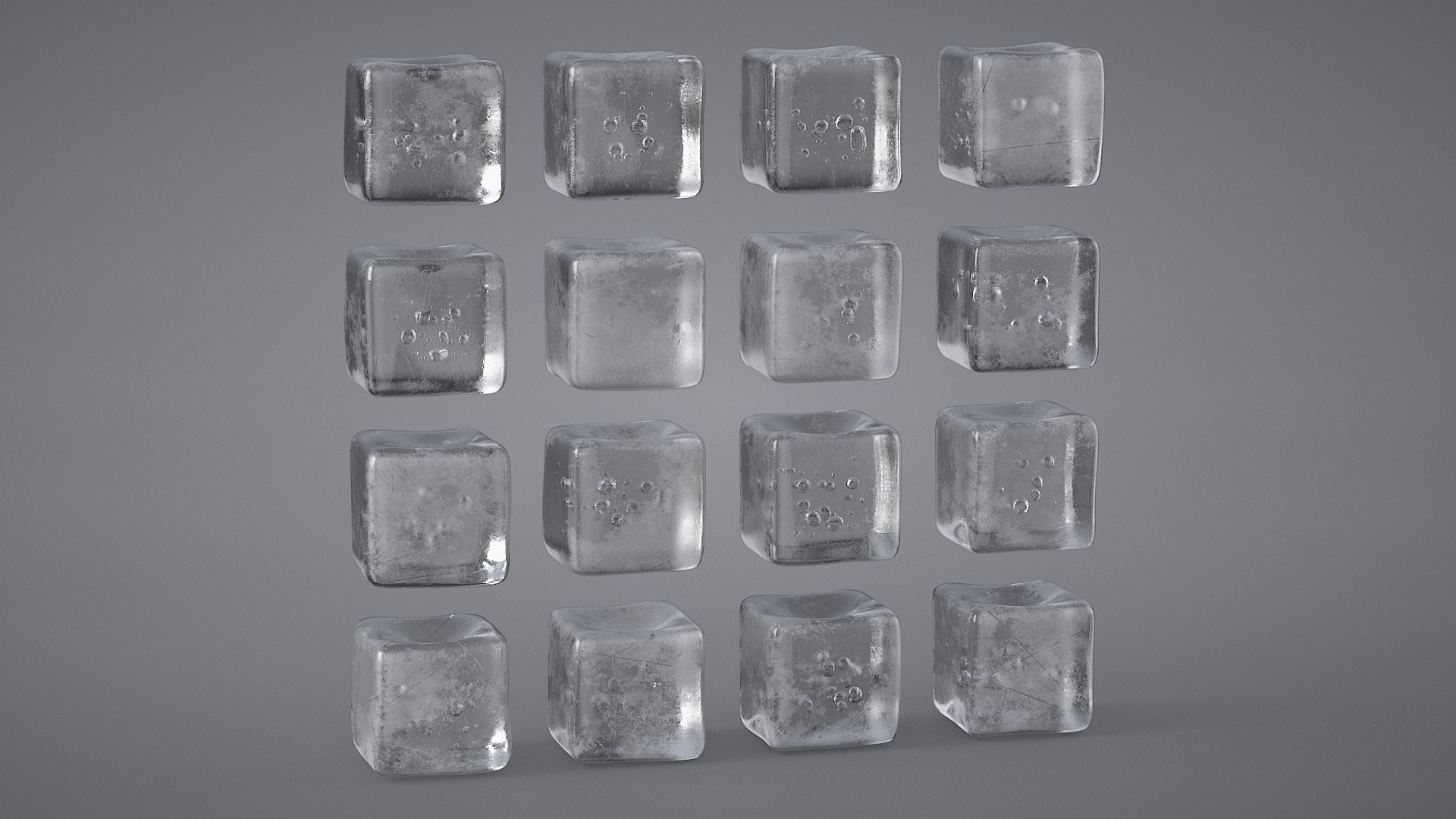 Realistic Ice Cubes 3D - TurboSquid 2002468