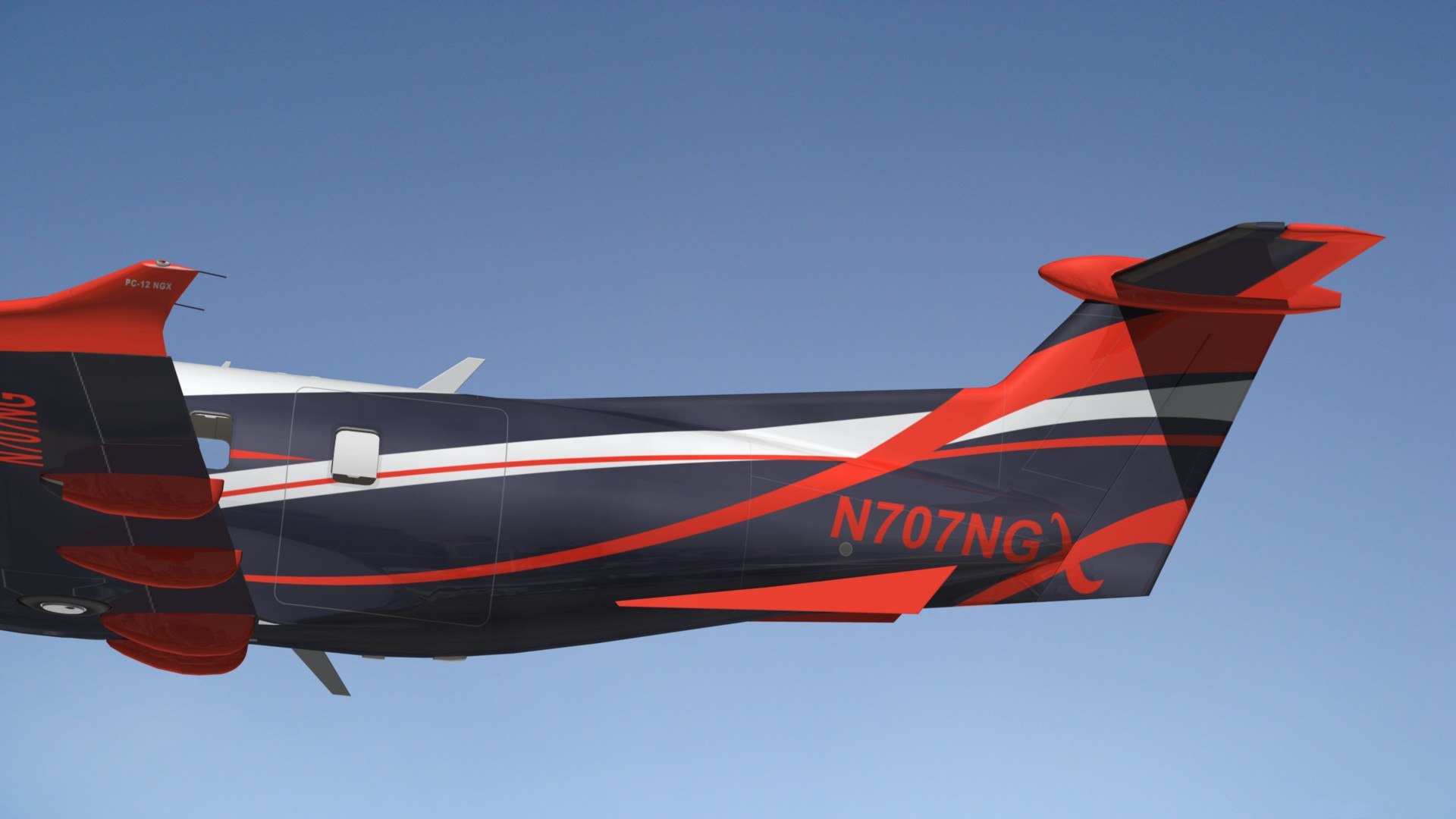 Pilatus PC12 NGX N707 3D Model - TurboSquid 1841872