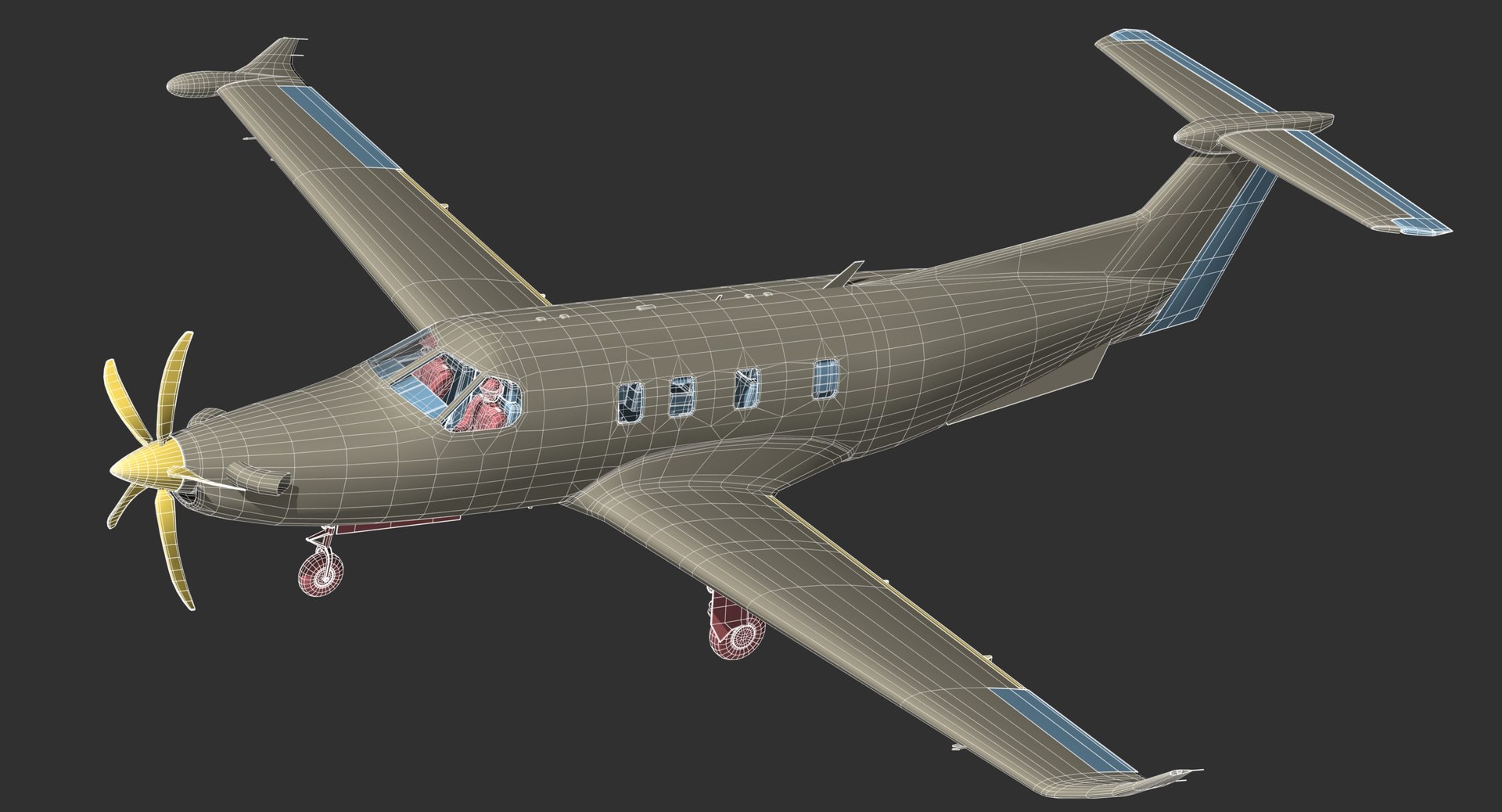 Pilatus PC12 NGX N707 3D Model - TurboSquid 1841872