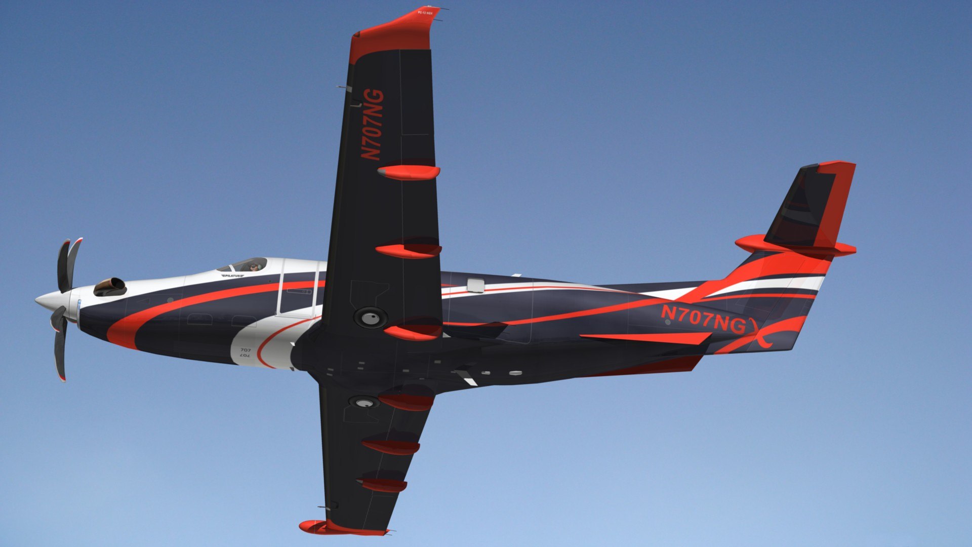 Pilatus PC12 NGX N707 3D Model - TurboSquid 1841872