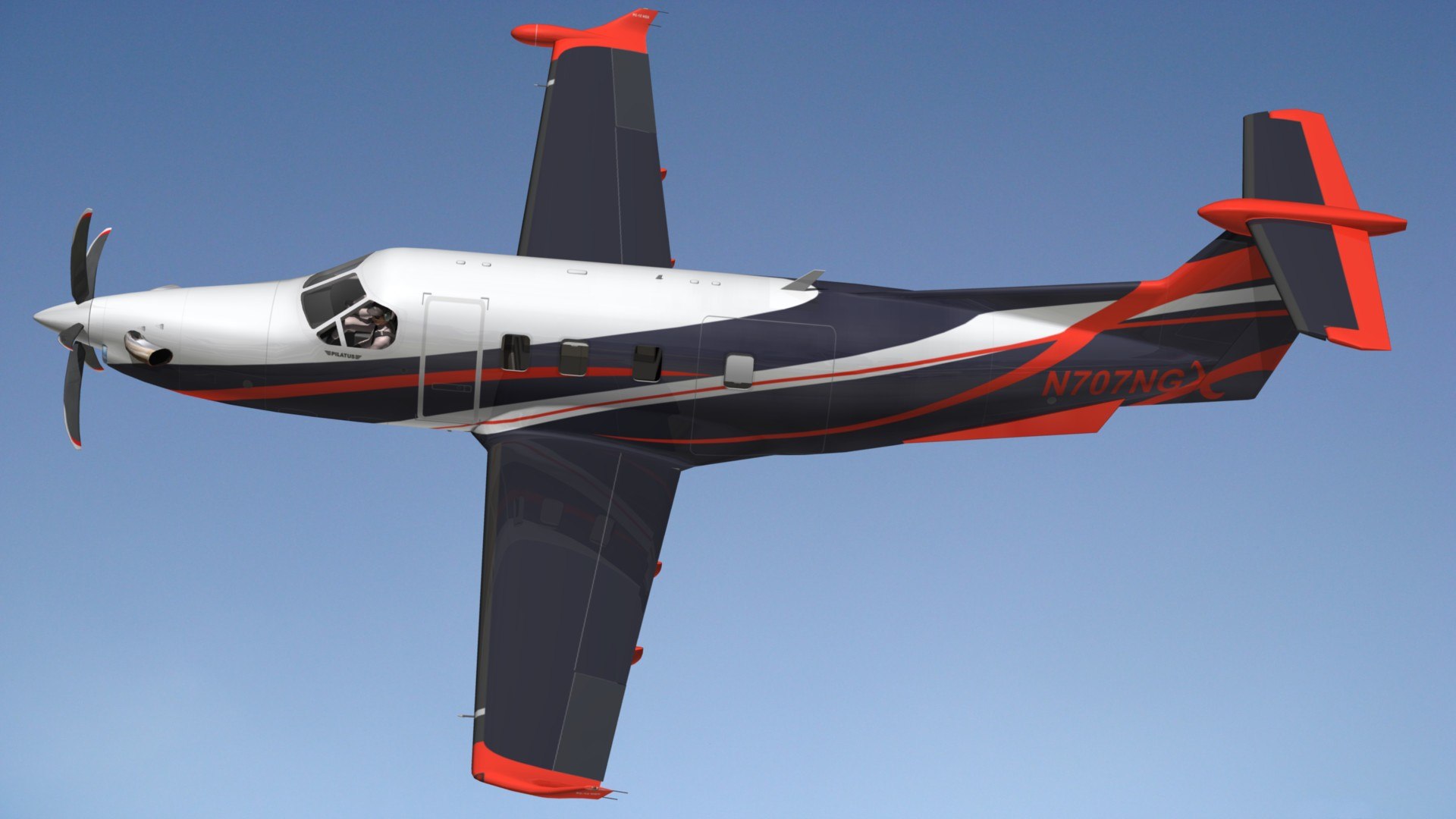 Pilatus PC12 NGX N707 3D Model - TurboSquid 1841872