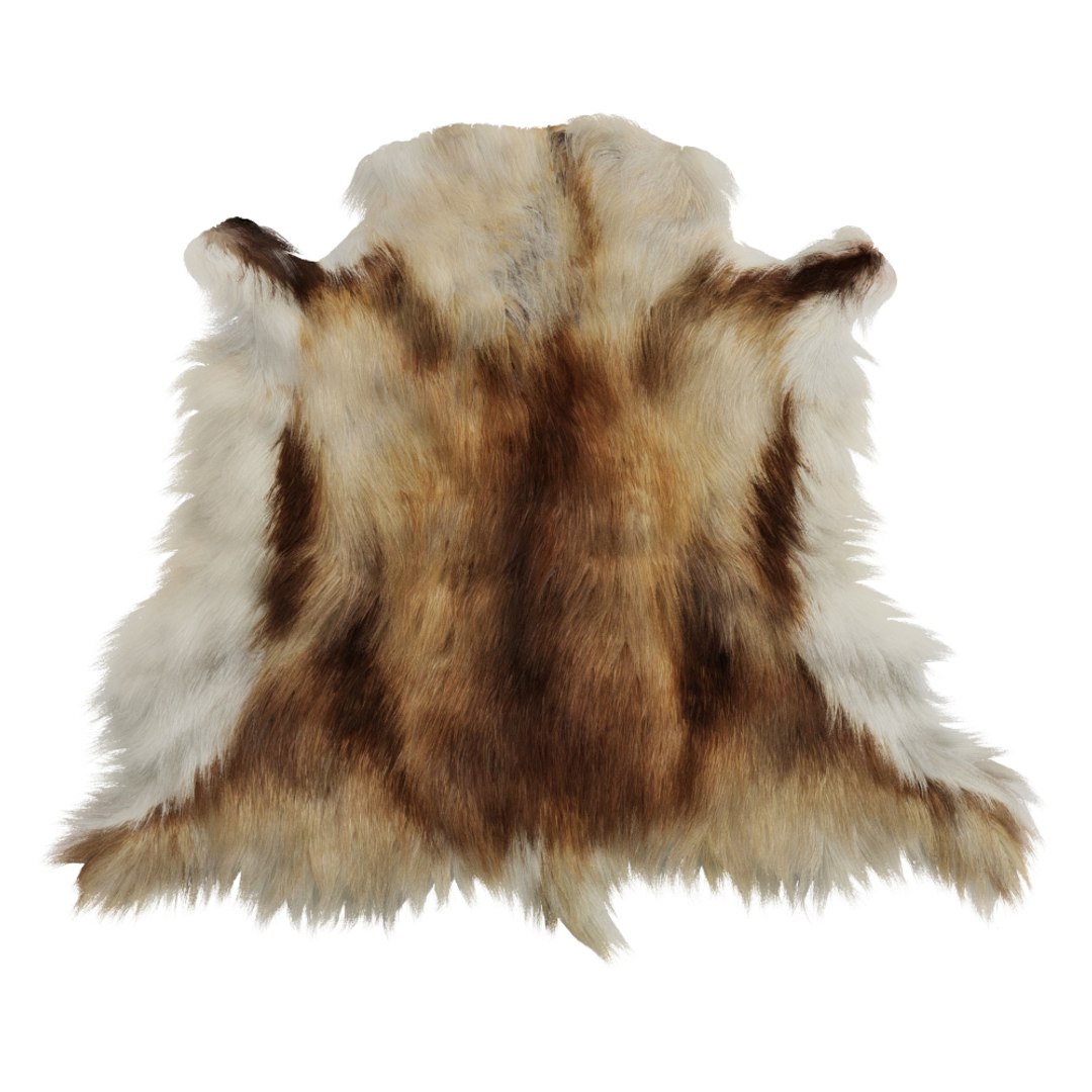 Wool furry reindeer skin 3D model - TurboSquid 1659143