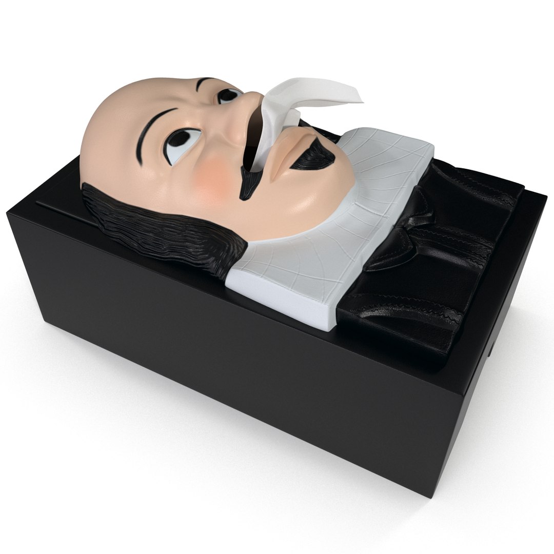 3d Shakespeare Tissue Box