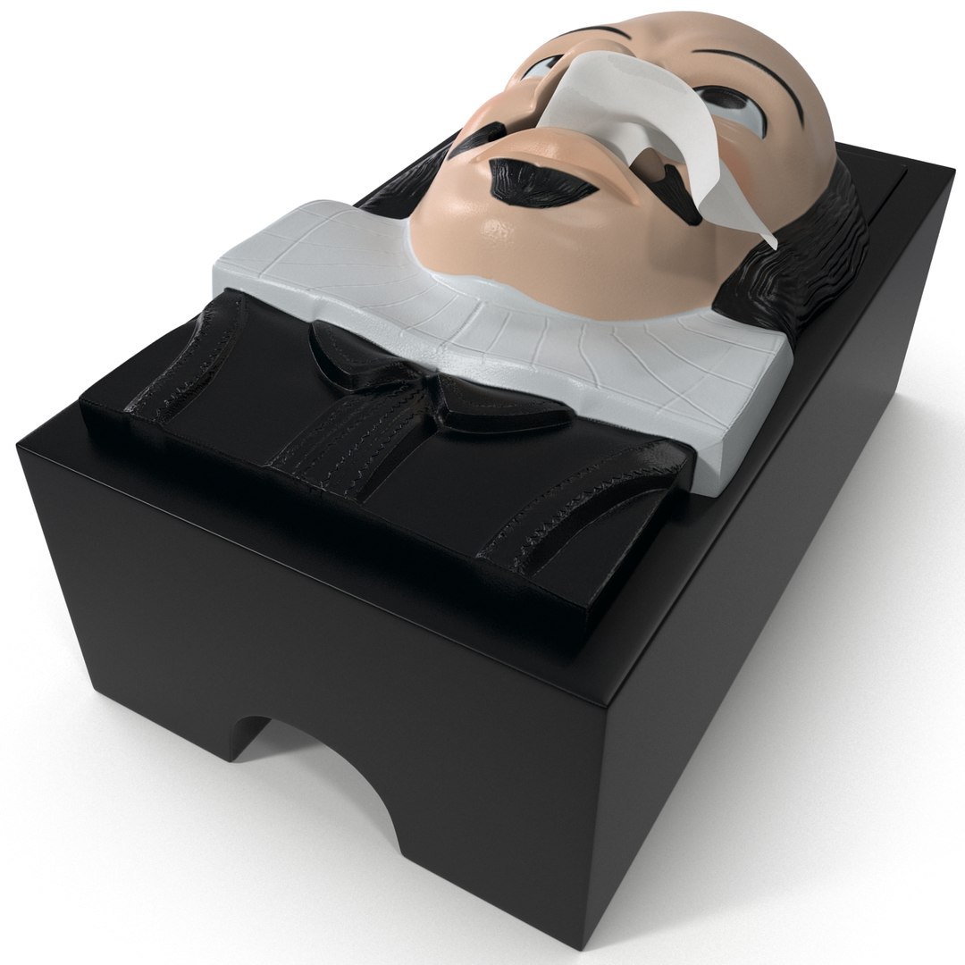 3d Shakespeare Tissue Box