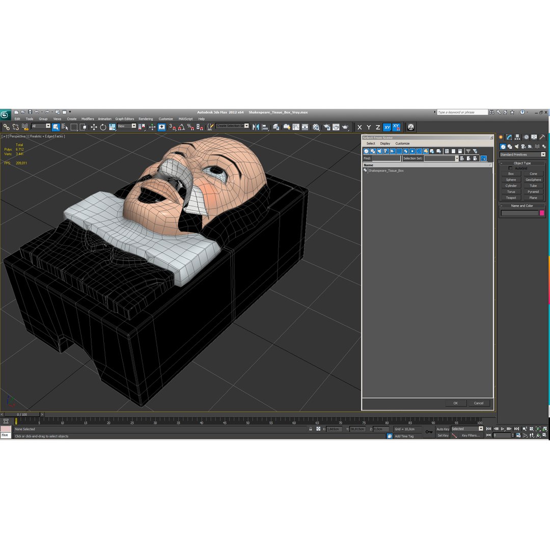 3d Shakespeare Tissue Box
