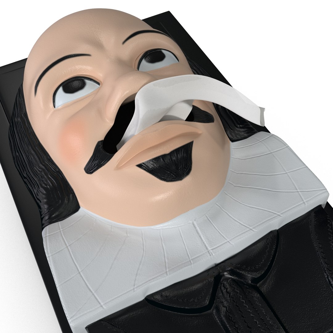 3d Shakespeare Tissue Box