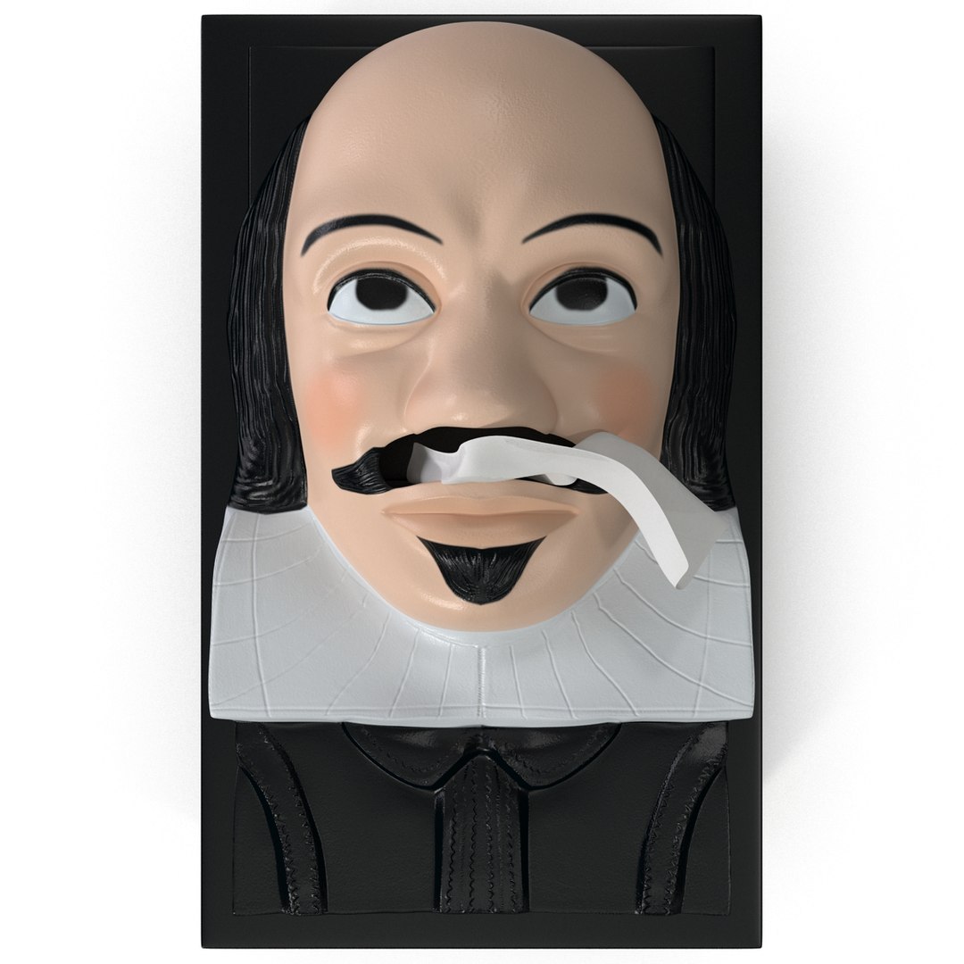 3d Shakespeare Tissue Box