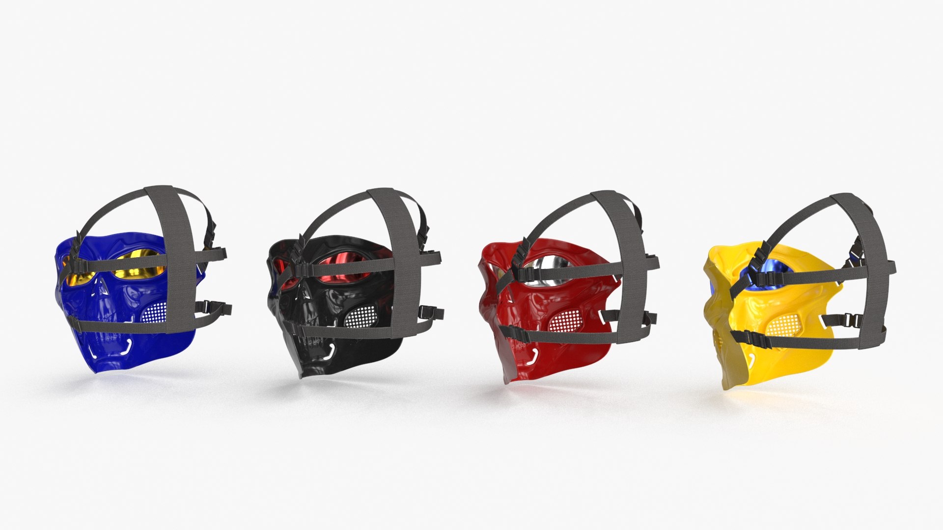 Skull Mask 4 Colors 3D Model - TurboSquid 2086651