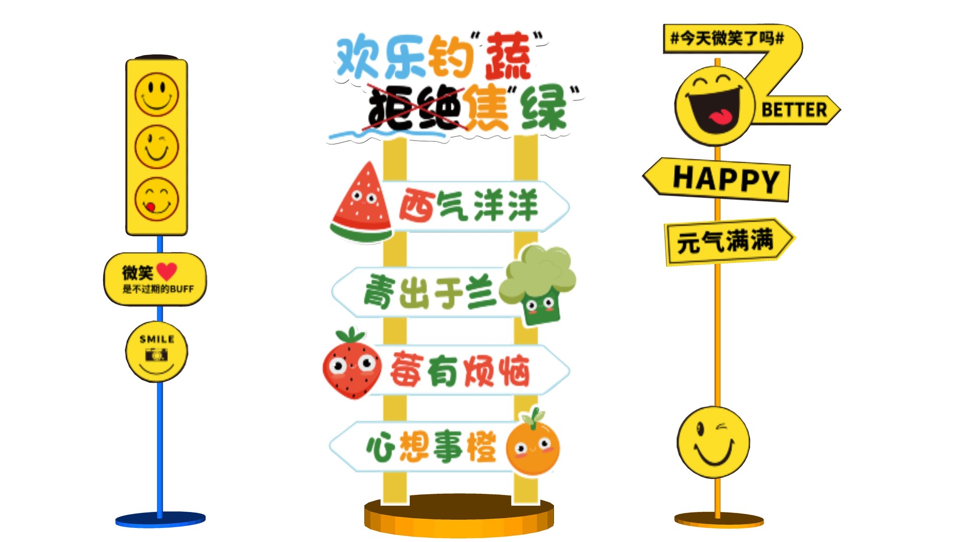 3D Guide Board Advertising Board Commercial Drainage Board Decorative ...