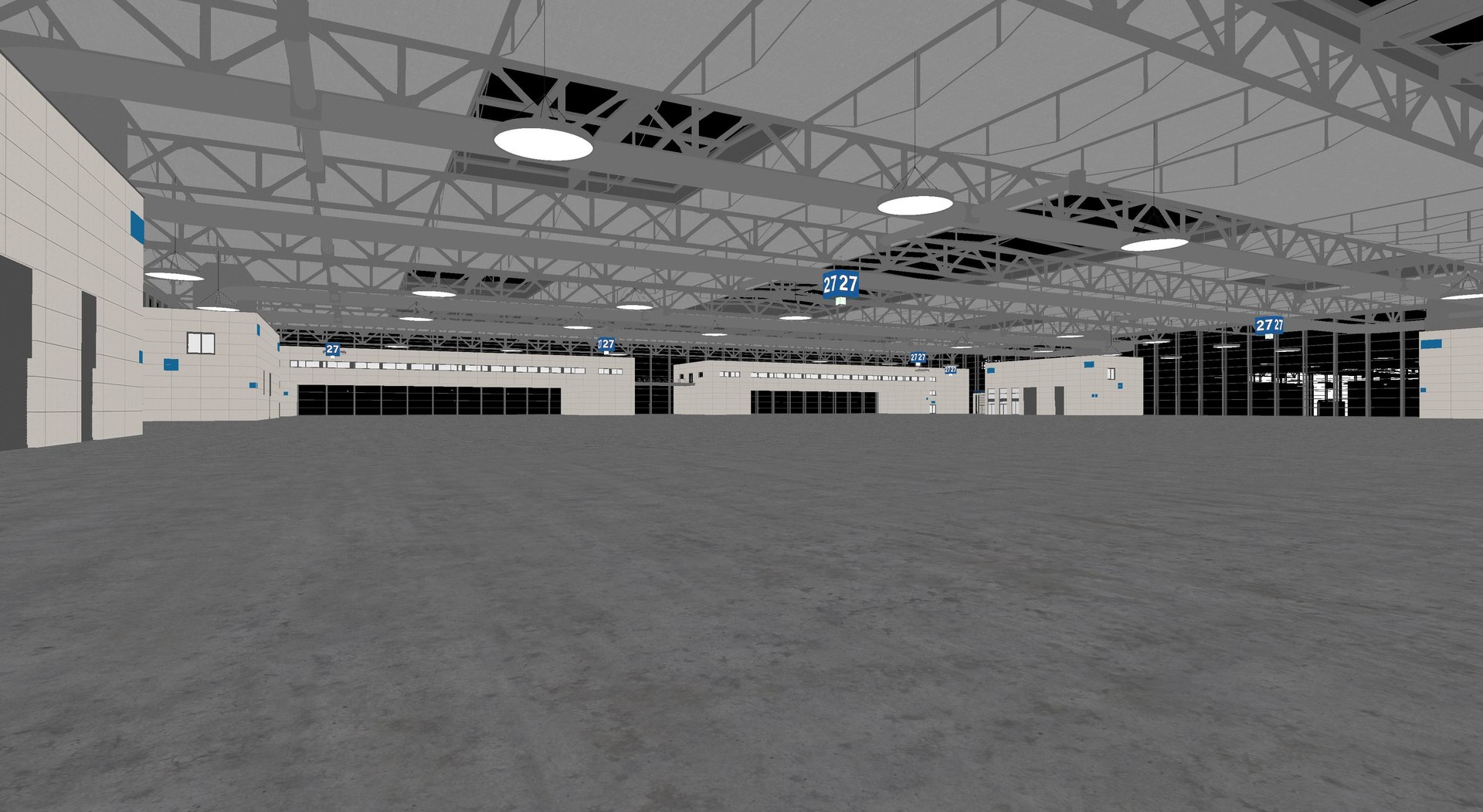 Warehouse Hangar Building 3D Model - TurboSquid 1681422