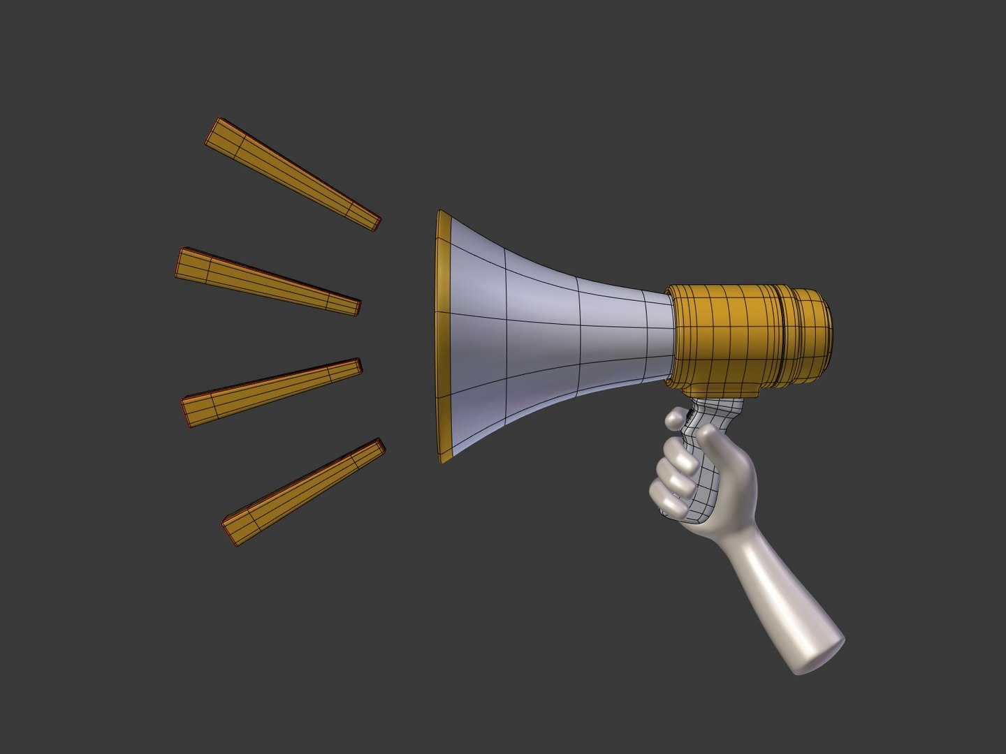 Voice Sign Icon 3D Model - TurboSquid 1458919