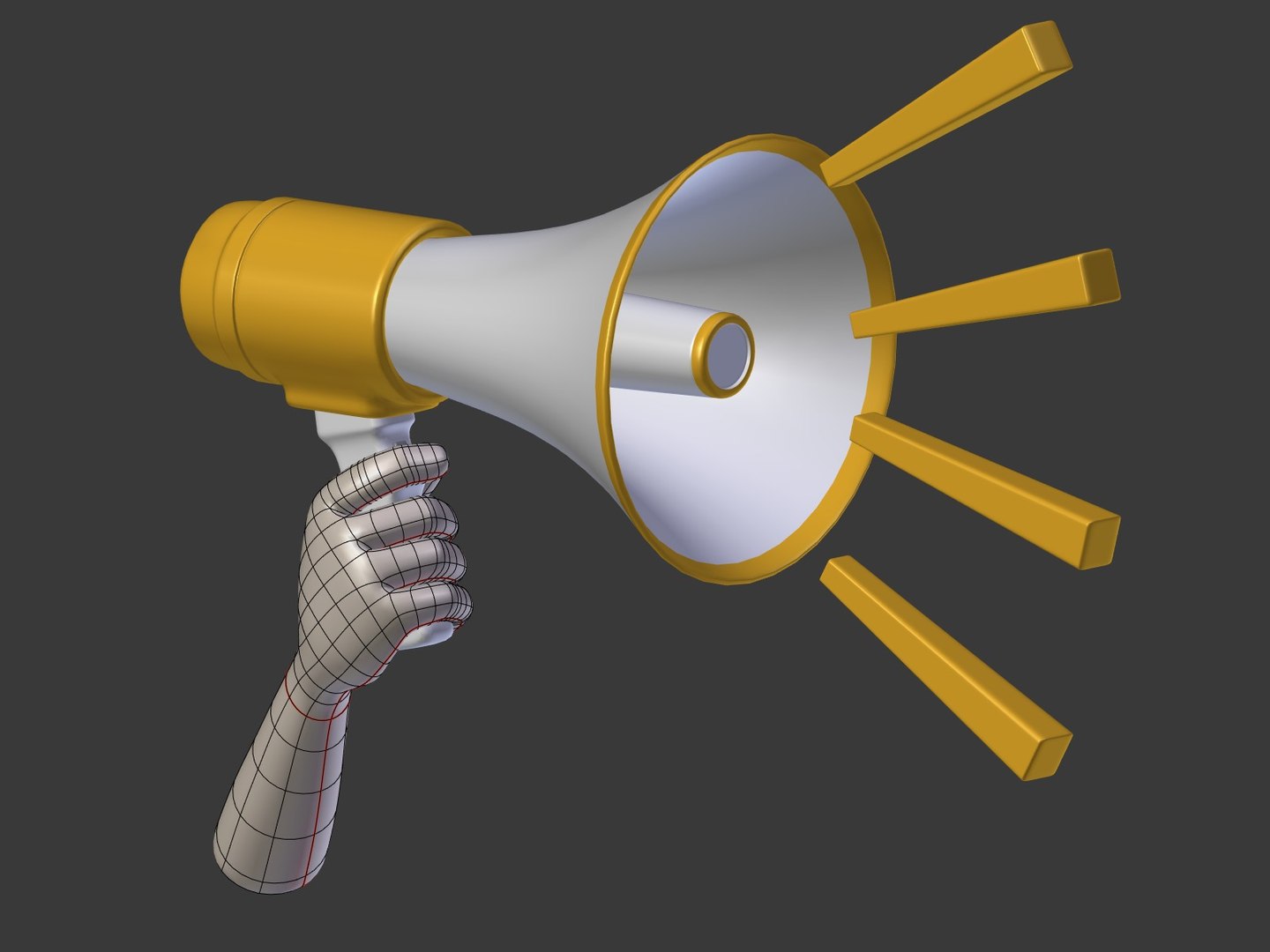 Voice Sign Icon 3D Model - TurboSquid 1458919