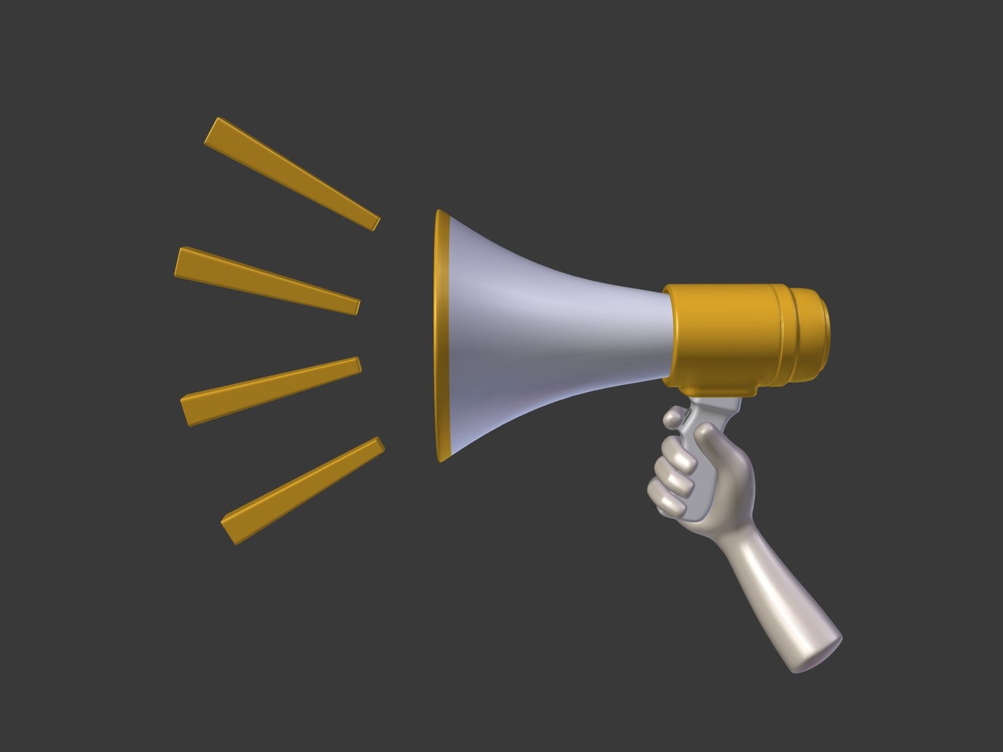 Voice sign icon 3D model - TurboSquid 1458919