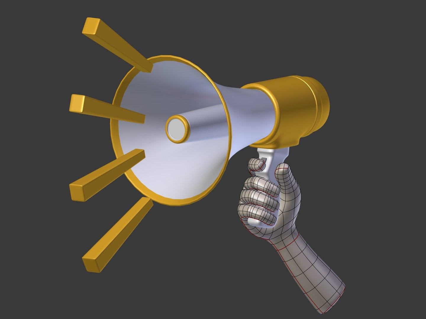 Voice Sign Icon 3D Model - TurboSquid 1458919