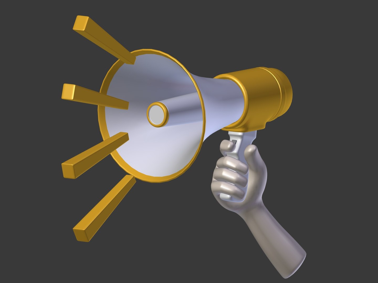 Voice Sign Icon 3D Model - TurboSquid 1458919
