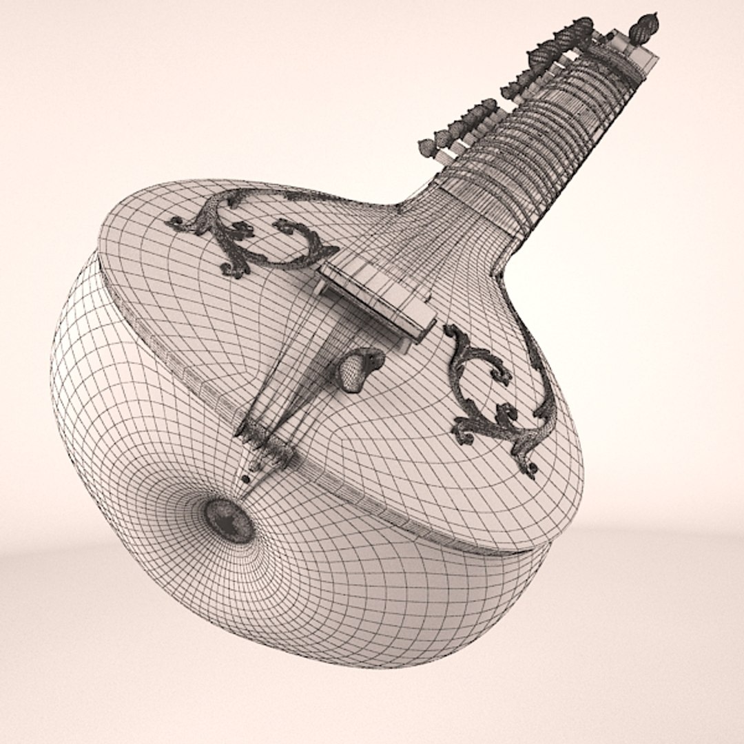 3d Sitar Stringed