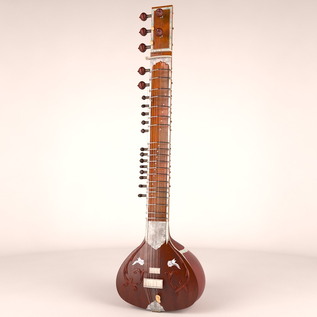 3d Sitar Stringed
