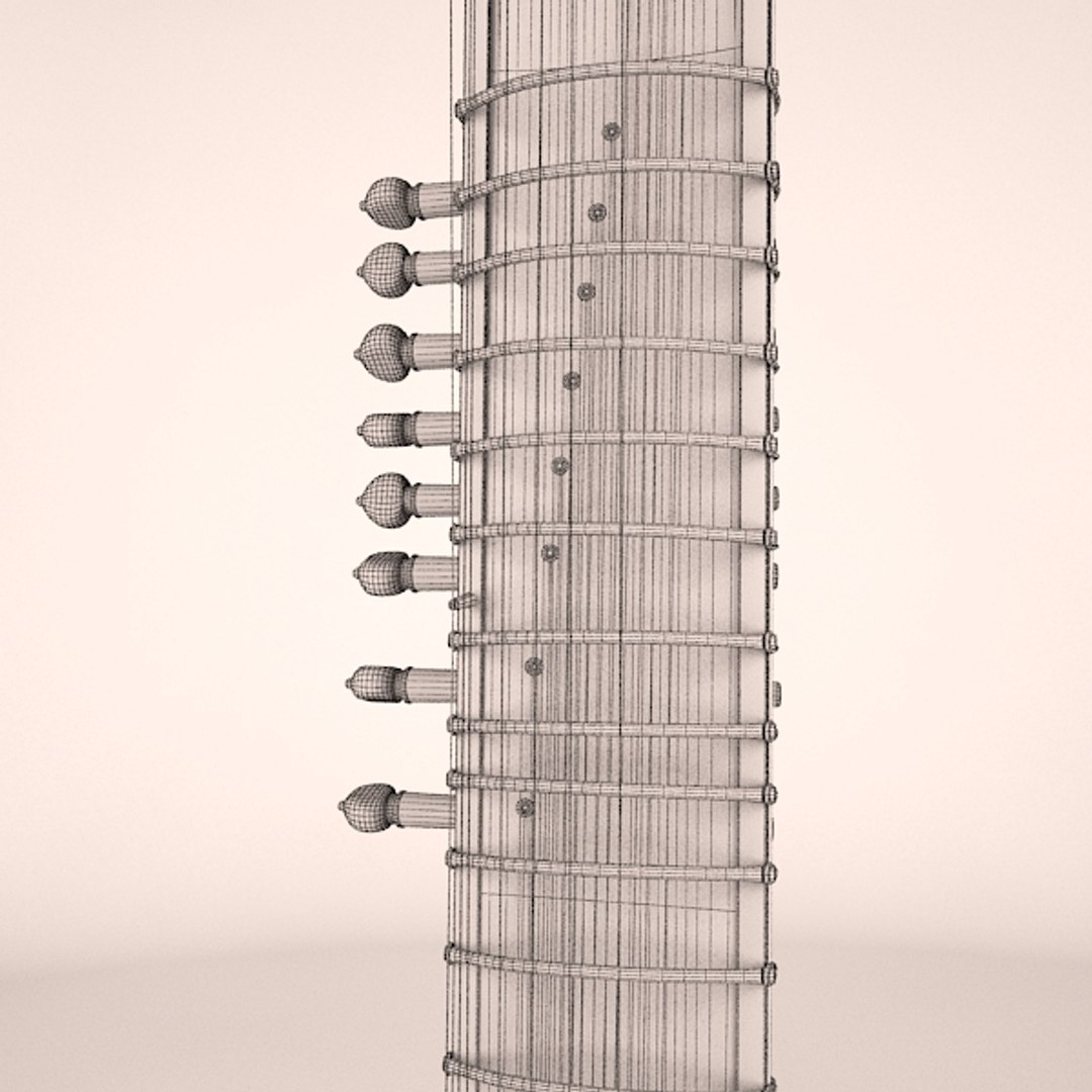 3d Sitar Stringed