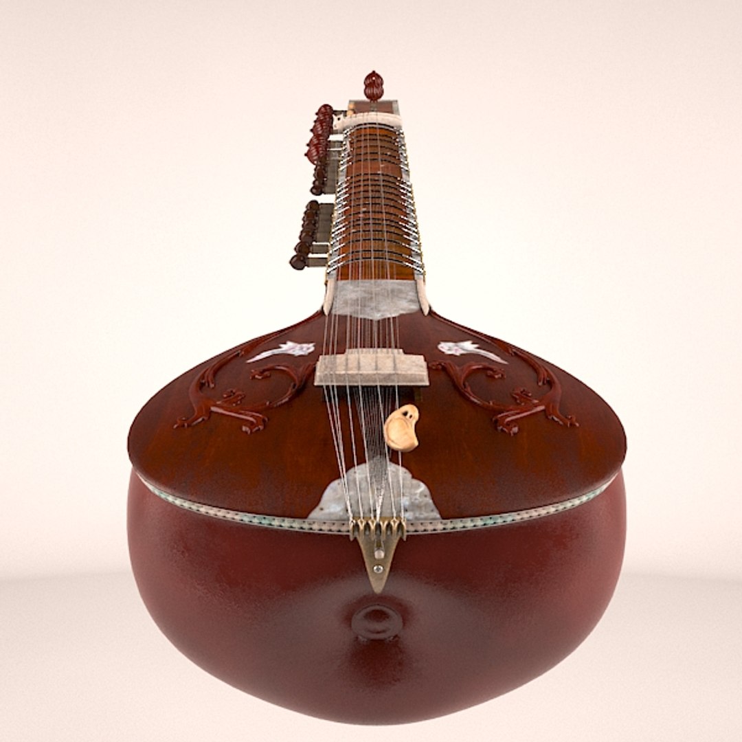 3d Sitar Stringed