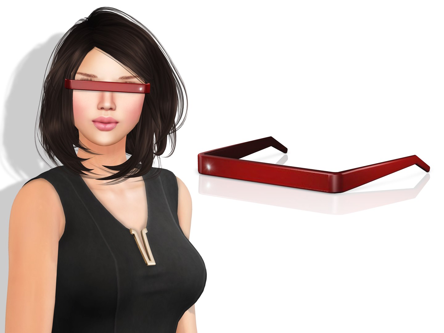 Futuristic Glasses 3D Model - TurboSquid 1791231