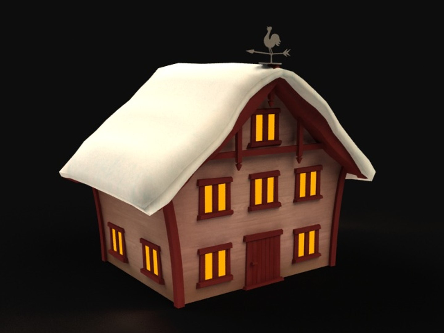 3ds Christmas House