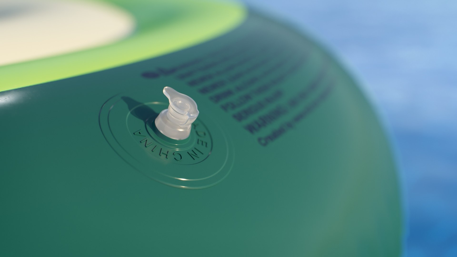 3D model Giant inflatable avocado pool - TurboSquid 1777880