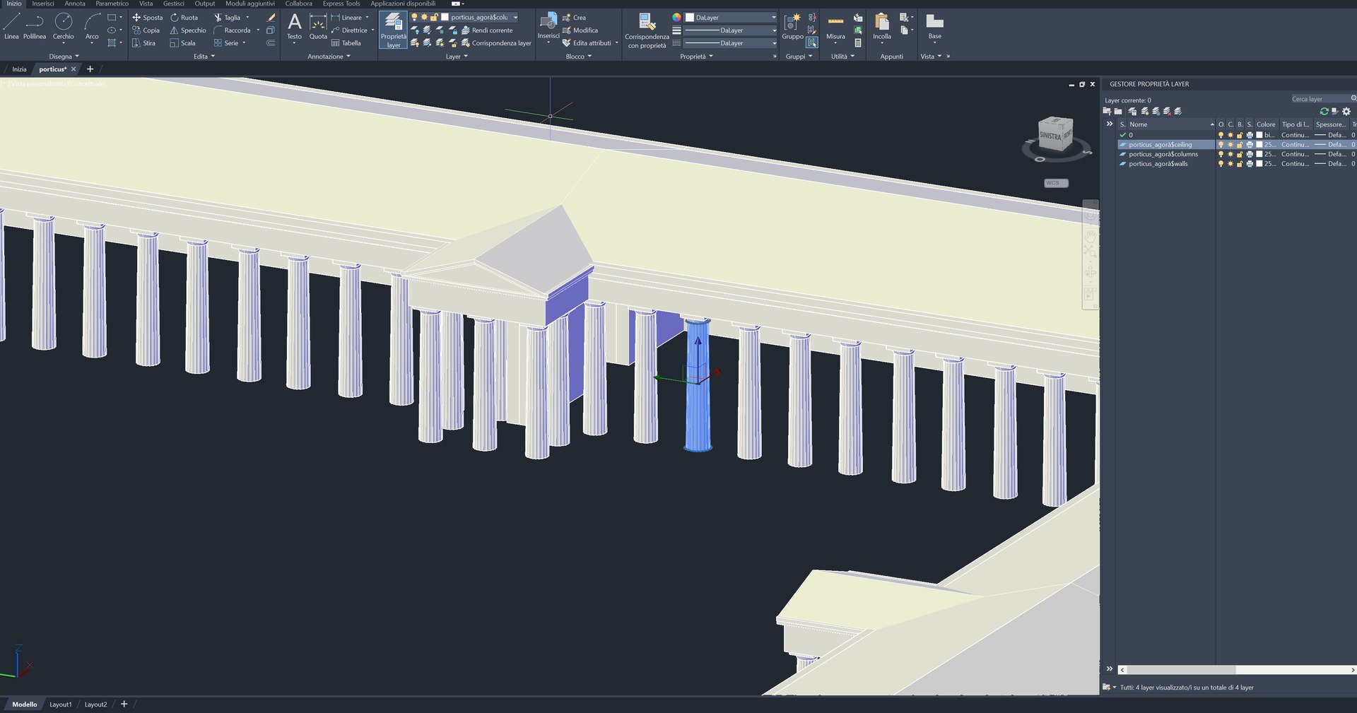 Porticus Agora 3D Model - TurboSquid 2357216
