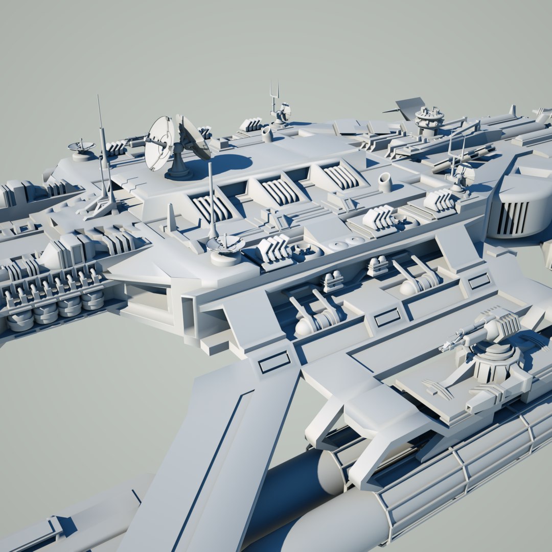 3d Model Scifi Battlestar