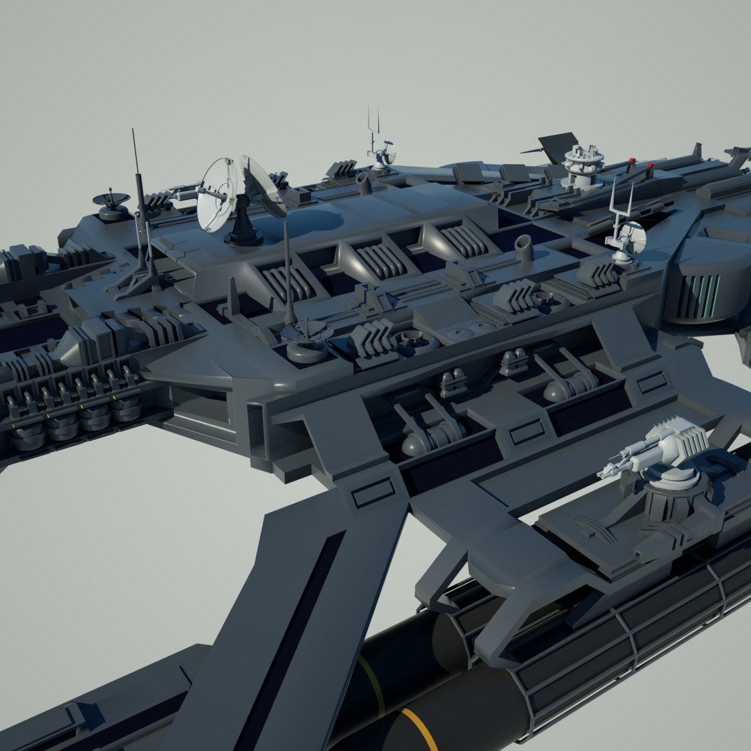 3d Model Scifi Battlestar