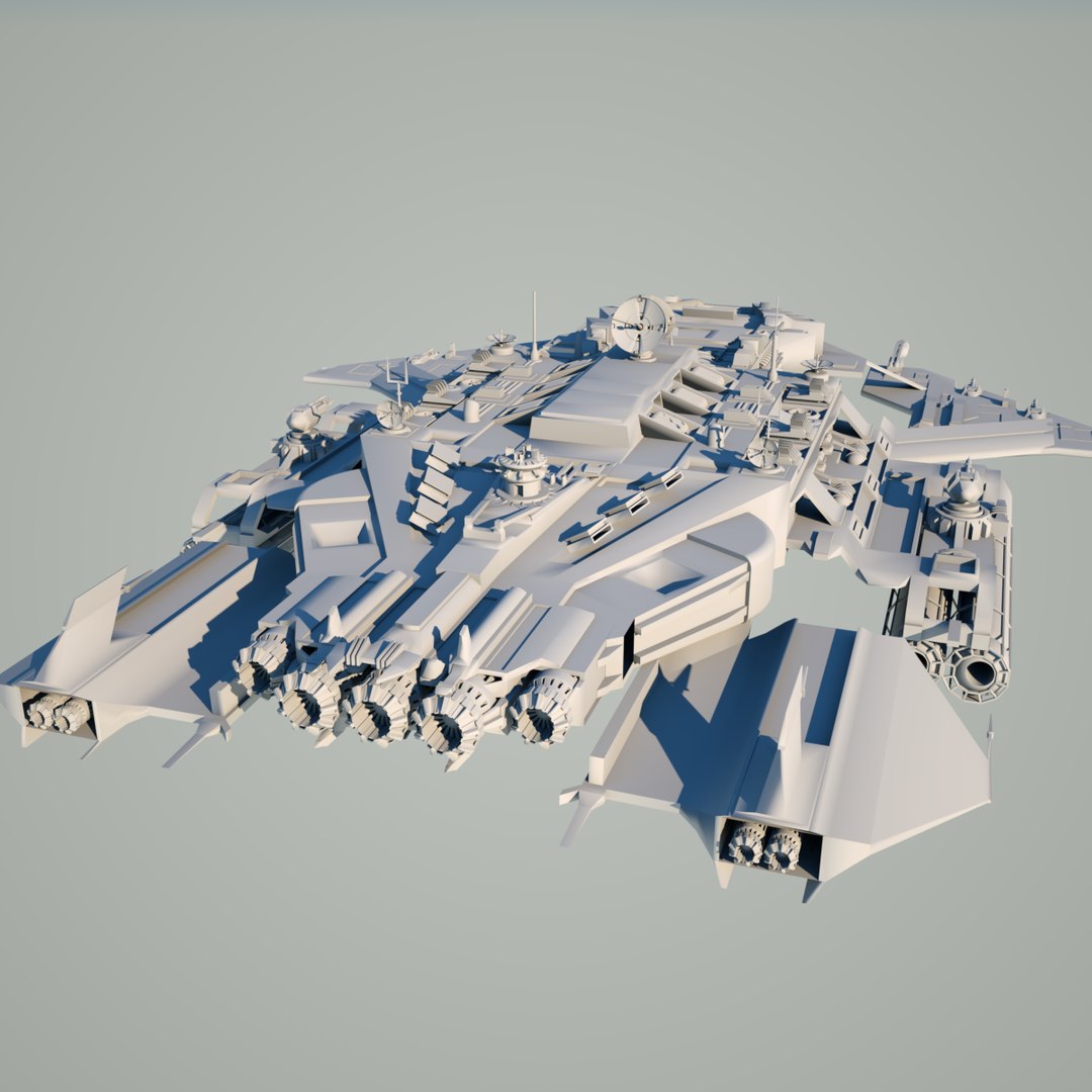 3d Model Scifi Battlestar