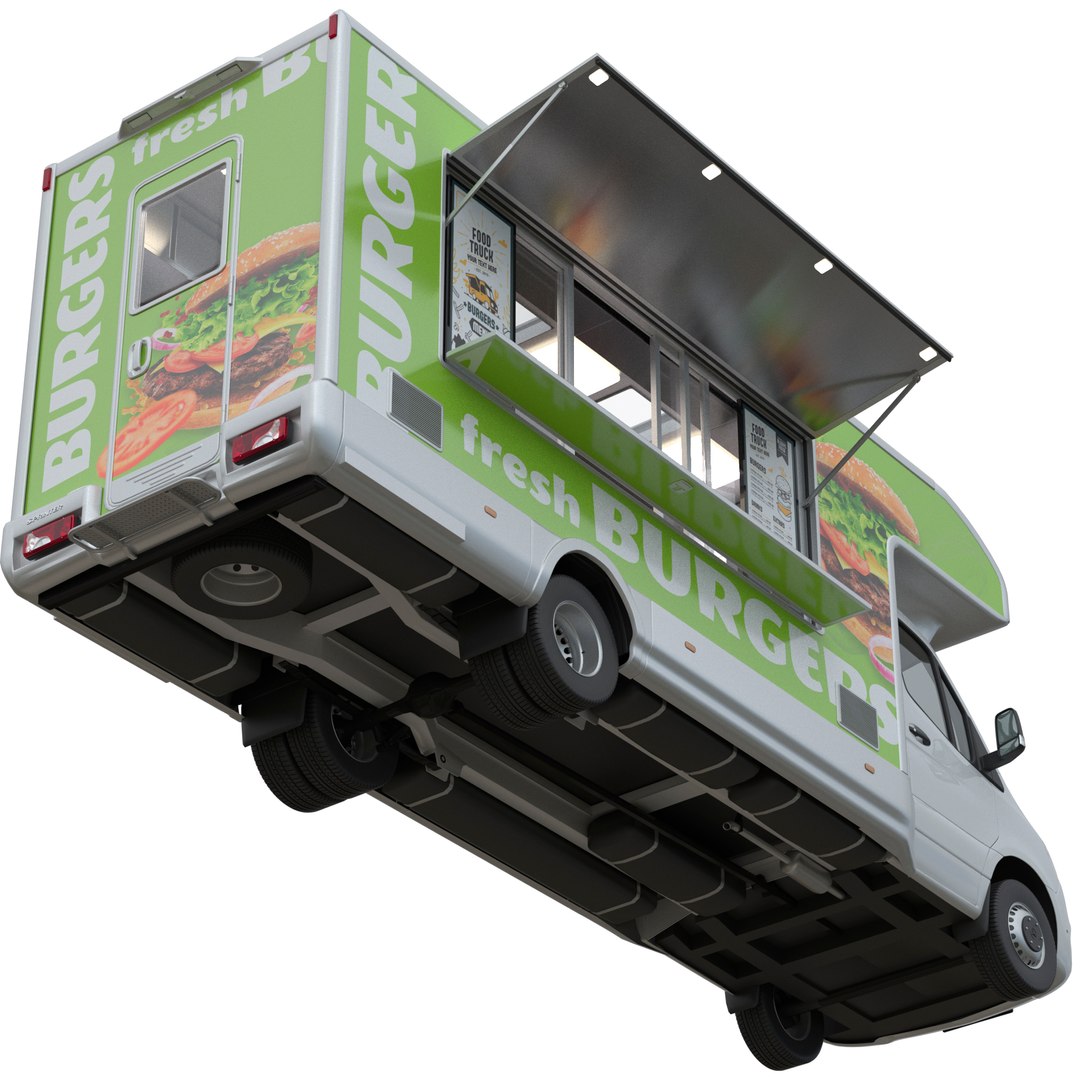 3D Food Truck Sprinter - TurboSquid 1854349