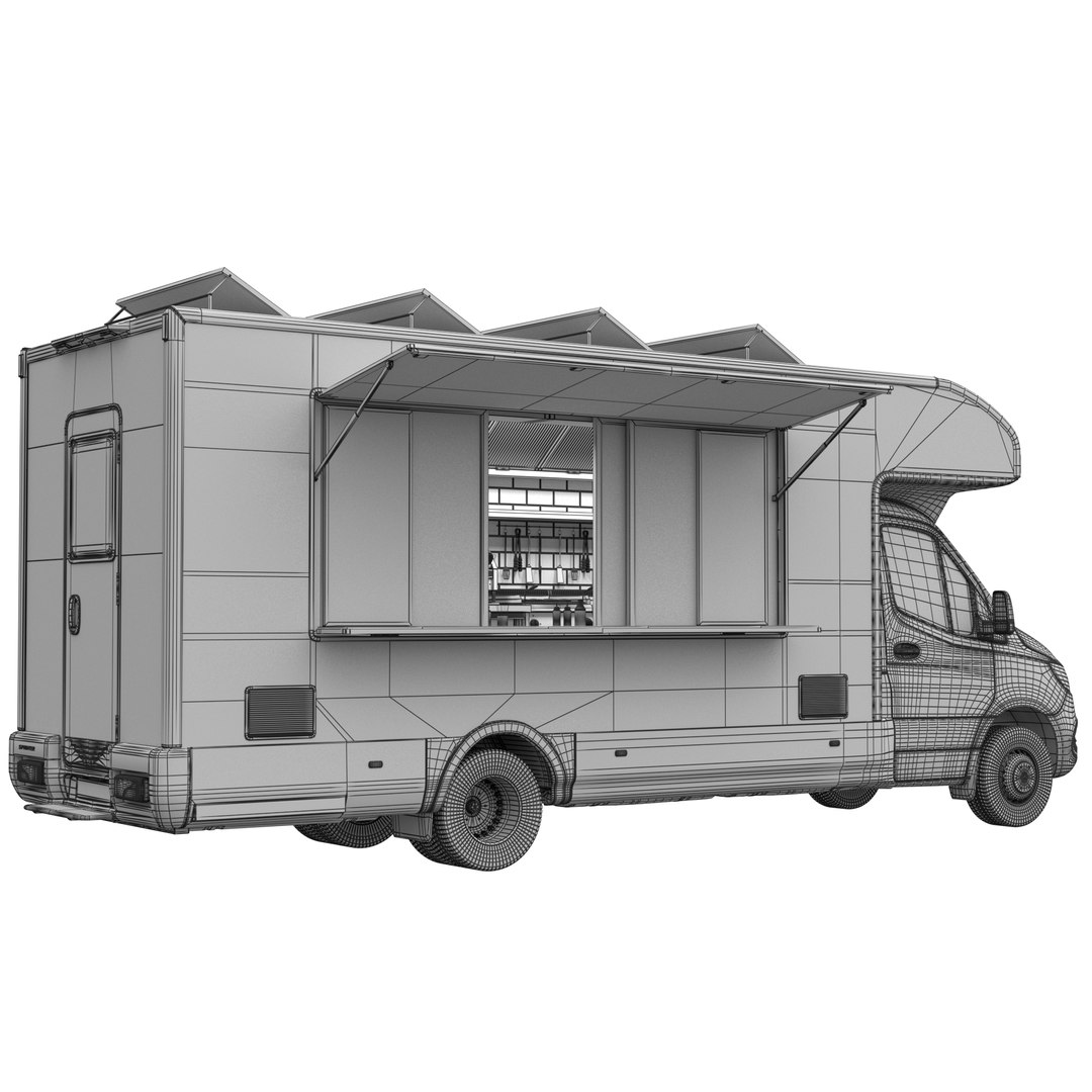 3D Food Truck Sprinter - TurboSquid 1854349