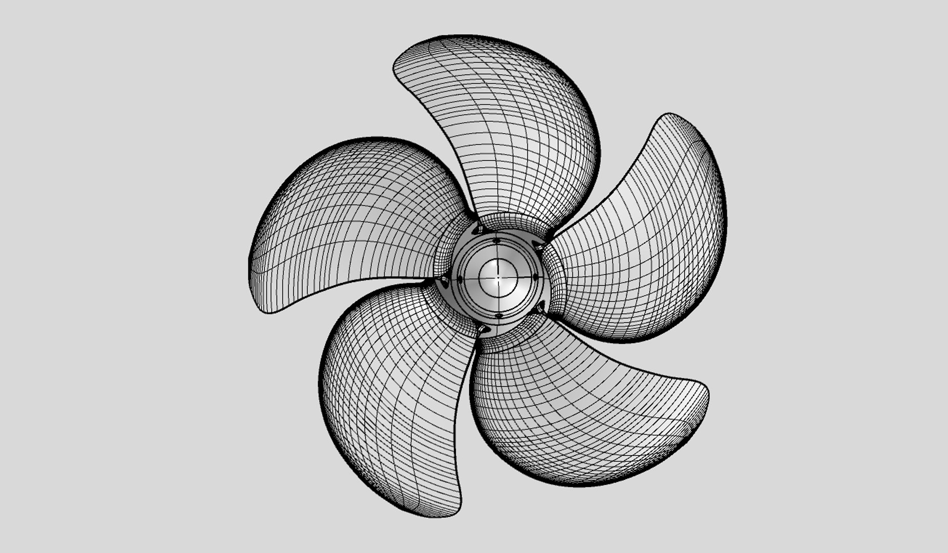 5 Blade Propeller Azipod 3D Model - TurboSquid 1401783